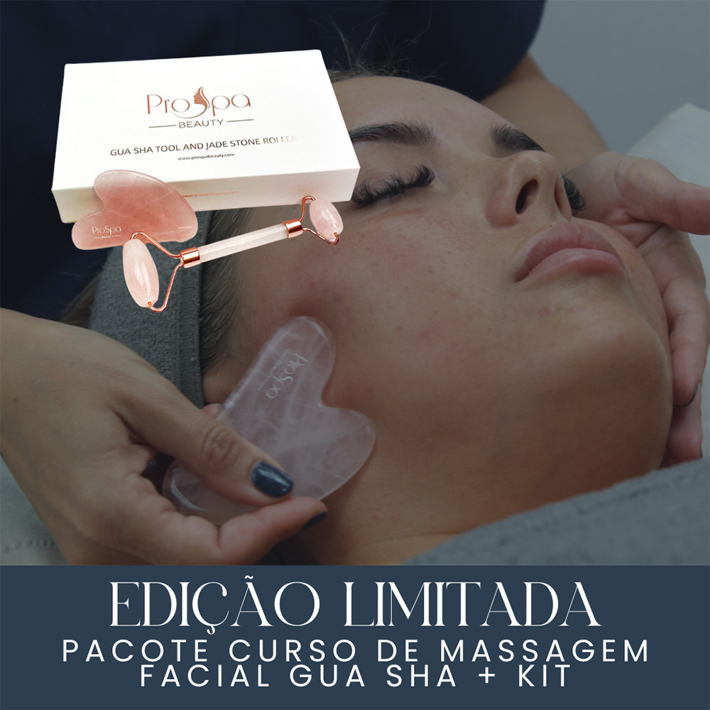 Curso de Massagem Facial Gua Sha e Kit - Os Cursos De Beleza Online
